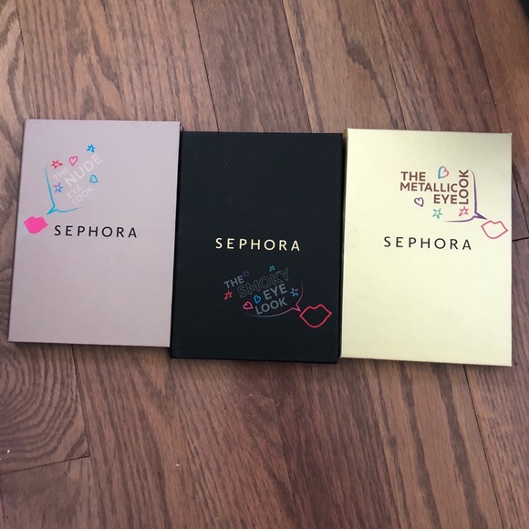 Sephora | Makeup | Set Of 3 Sephora Eyeshadow Pallets Never Used | Poshmark